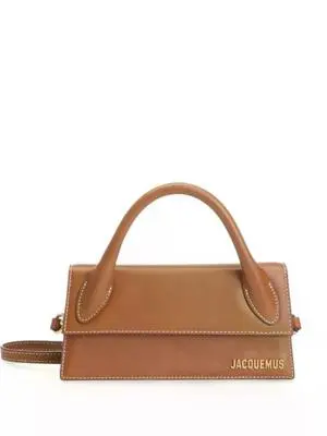 Jacquemus Le Chiquito Long Leather Tote Bag - Brown
