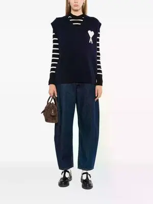AMI Paris De Coeur V-neck Sweater Vest