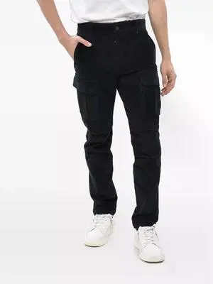 DIESEL® Ribbed Velour Cargo Pants - Blue