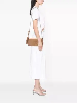 Gucci Patent Leather Soho Chain Flap Crossbody Bag - Brown