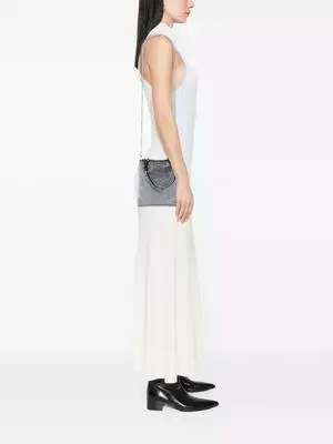 Prada Embellished Crystal Satin Flat Tote Satchel - Black