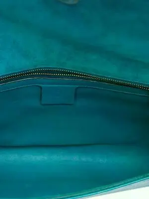 Gucci Patent Leather Clutch Bag - Blue