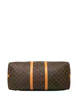 LOUIS VUITTON Keepall Bandouliere 55 Travel Bag - Brown