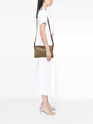Gucci 2000-2015 Gg Canvas Web Crossbody Bag - Neutrals