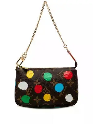 LOUIS VUITTON Yayoi Kusama Painted Dots Mini Pochette Accessoires Handbag