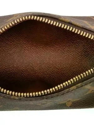 LOUIS VUITTON 1990-2010 Monogram Papillon Pochette Handbag - Brown