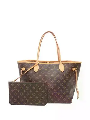 LOUIS VUITTON 2016 Monogram Neverfull Mm Tote Bag - Brown