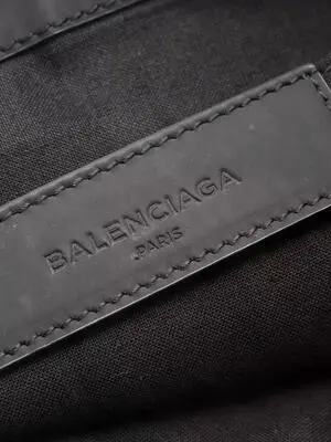 Balenciaga Canvas Navy Clip L Clutch Bag