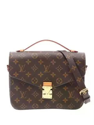 LOUIS VUITTON 2018 Monogram Pochette Metis Satchel - Brown