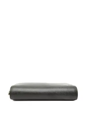 LOUIS VUITTON Taiga Leather Pochette Baikal Clutch Bag