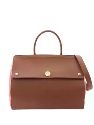 Burberry 2000-2017 Leather Elizabeth Satchel - Brown