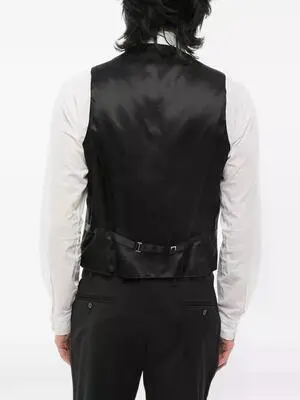 Corneliani Single-breasted Wool Waistcoat - Grey