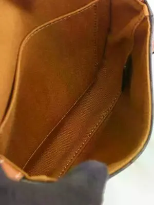 Celine Mini Triomphe Coated Canvas Besace Crossbody Bag