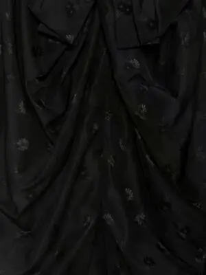 Cecilie Bahnsen Umina Floral-jacquard Midi Skirt - Black