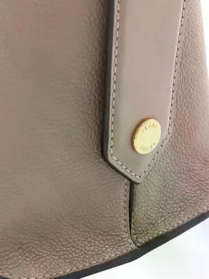 Fendi Leather Satchel - Neutrals