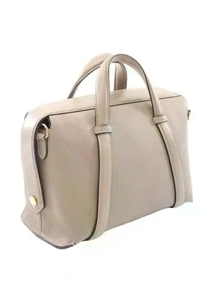 Fendi Leather Satchel - Neutrals