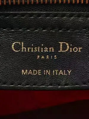 Dior Lambskin Cannage Lady Satchel - Black