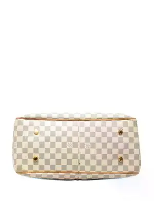 LOUIS VUITTON Damier Azur Figheri Gm Shoulder Bag - White