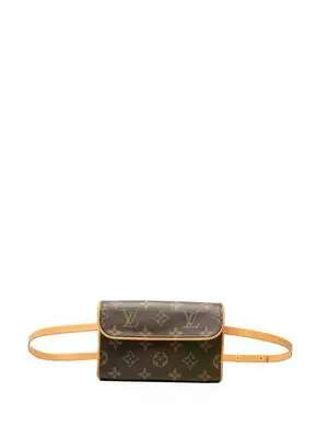 LOUIS VUITTON 2003 Monogram Pochette Florentine Belt Bag - Brown
