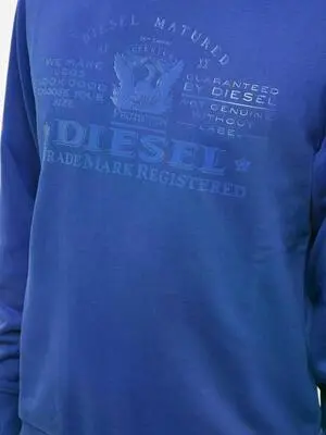 DIESEL® Logo Print Crew Neck Sweatshirt