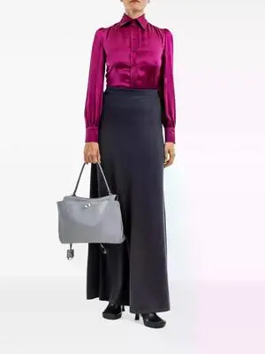 Balenciaga High-waisted Maxi Skirt - Grey