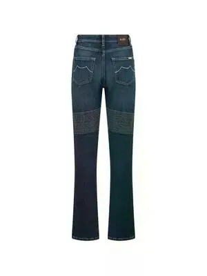MOORER Biker-style Five-pocket Jeans