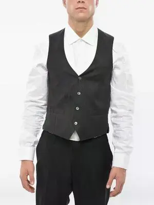 Corneliani Single-breasted Martingale Waistcoat