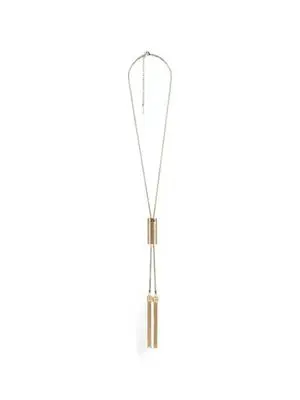 Balmain Long Brass Tassel Necklace - Gold