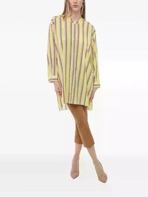 MR.MRS SHIRT Asymmetric Striped Blouse