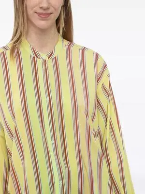 MR.MRS SHIRT Asymmetric Striped Blouse