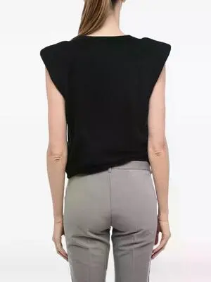 Federica Tosi Padded Shoulder Sleeveless Sweater