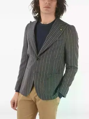 Corneliani Striped Blazer - Blue