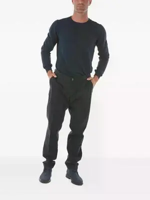 CRUNA Newtown.l. Belt-loop Trousers - Black