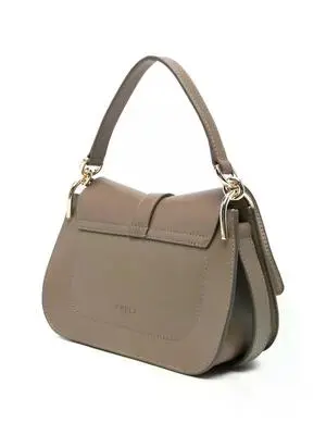 Furla Arch-logo Leather Shoulder Bag - Brown