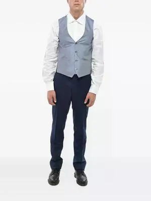 Corneliani Geometric-pattern Silk Waistcoat