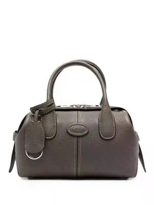 TOD'S Logo-patch Pebbled Tote Bag