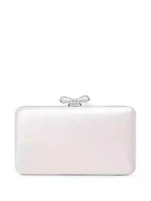 SELF-PORTRAIT Satin Clutch Bag - Pink