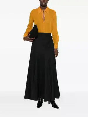 Elisabetta Franchi Charm-embellished Cut-out Blouse