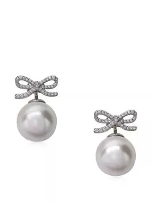 SELF-PORTRAIT Bow-detail Earrings - Silver