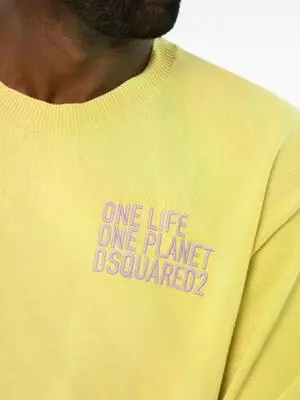 Dsquared2 Logo-embroidered Crew-neck Sweater