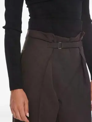 SUPER BLOND Pleated Wide-leg Trousers