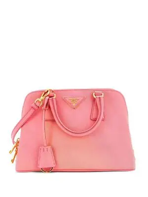 Prada Saffiano Leather Small Satchel Bag - Pink