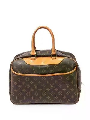 LOUIS VUITTON Deauville Monogram Tote Bag - Brown