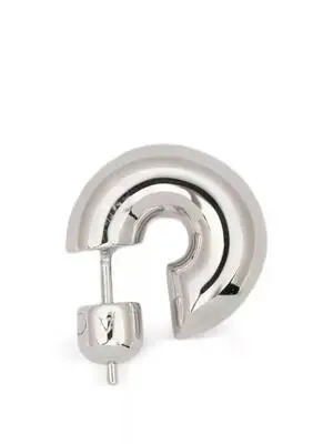 MARIA BLACK Medium Prima Hoop Earring - Silver