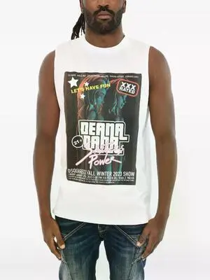 Dsquared2 Graphic-print Tank Top - White