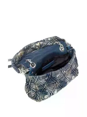 DIESEL® Quilted Metallic-foil Shoulder Bag - Blue