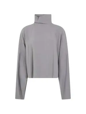 Rick Owens High-neck Long-sleeve Top - Grey