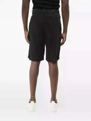 NEVER ENOUGH Linen Belt-loop Shorts