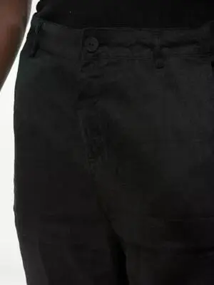 NEVER ENOUGH Linen Belt-loop Shorts
