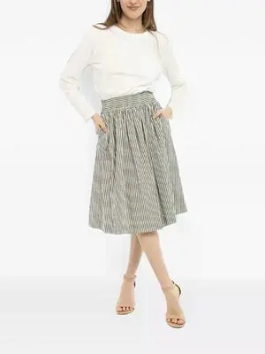 Woolrich Striped Midi Skirt